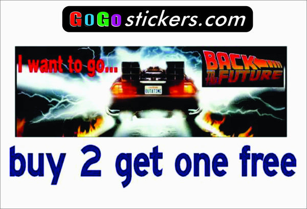 Back to the Future Bumper Sticker - BTTF – GoGoStickers.com